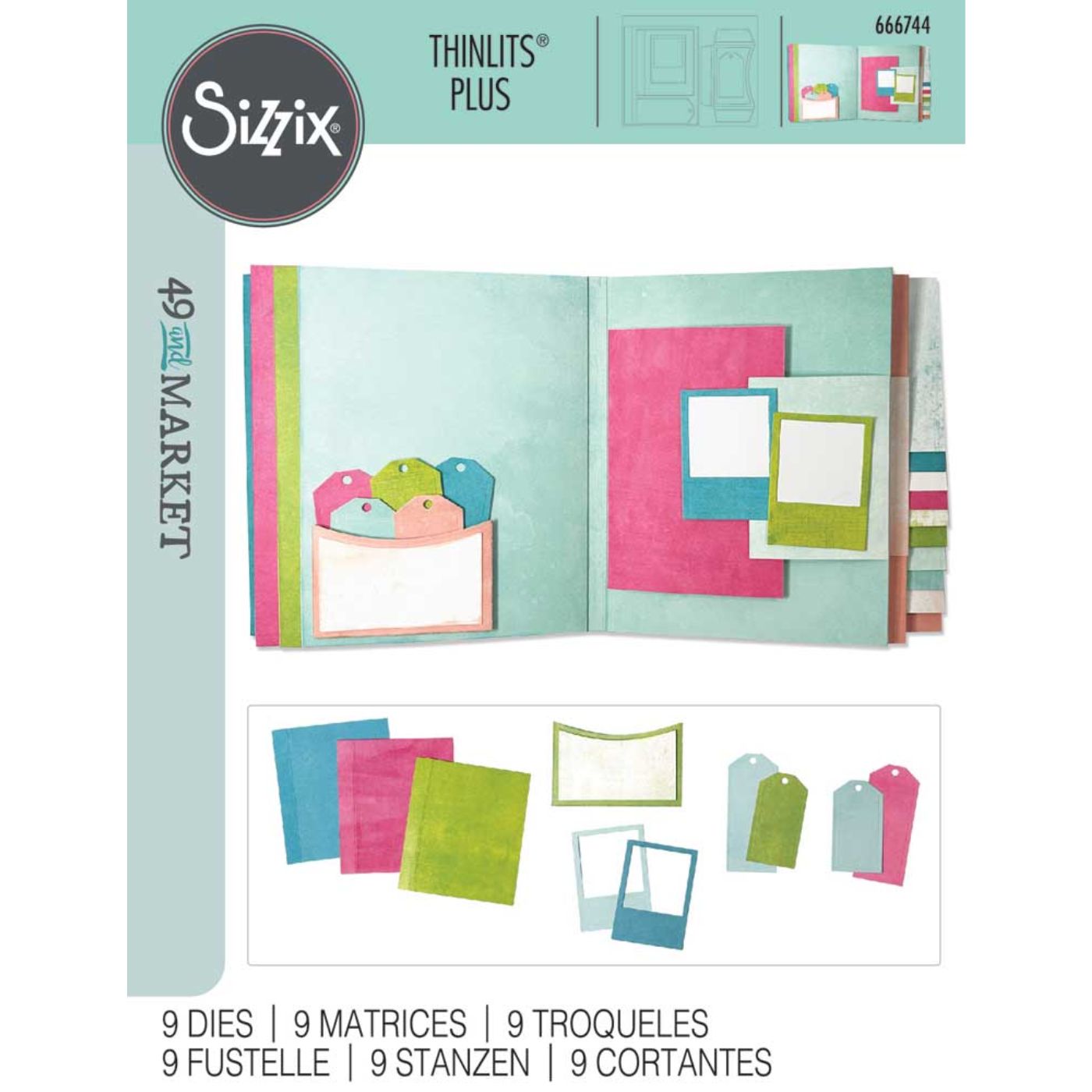 Troqueles Thinlits Plus Set Journal Essential Pages
