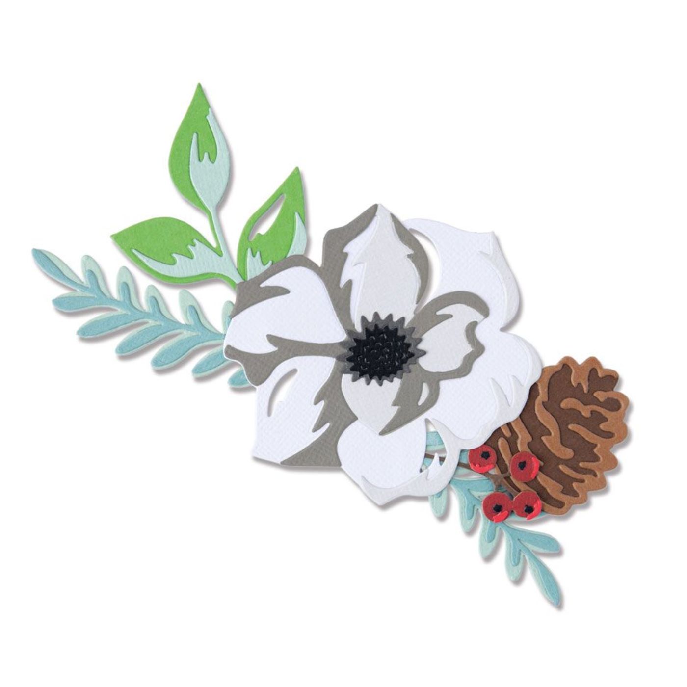 Troqueles Thinlits Capas Flores de Invierno