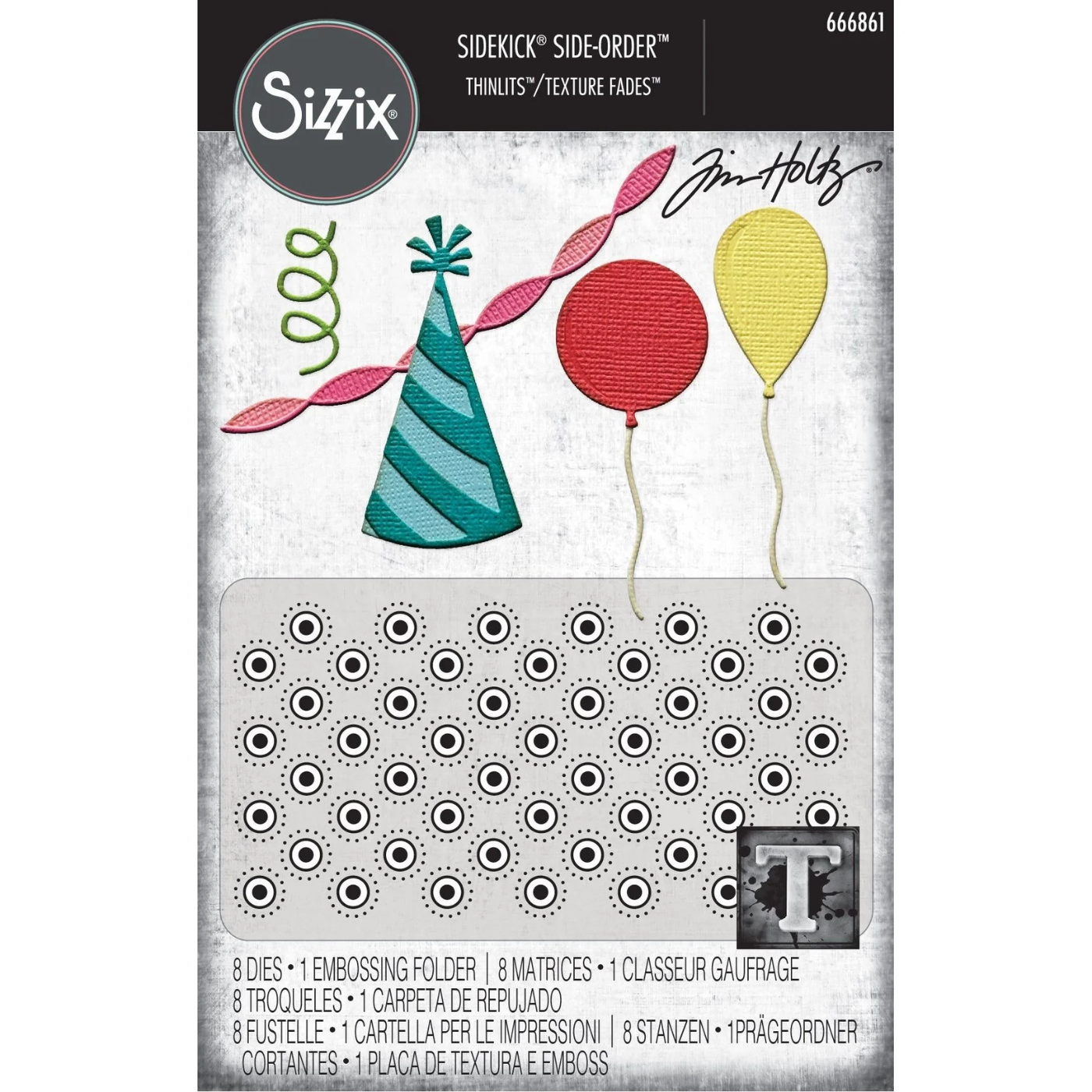 Troqueles Thinlits con Folder de Embossing Celebrate para Sidekick de