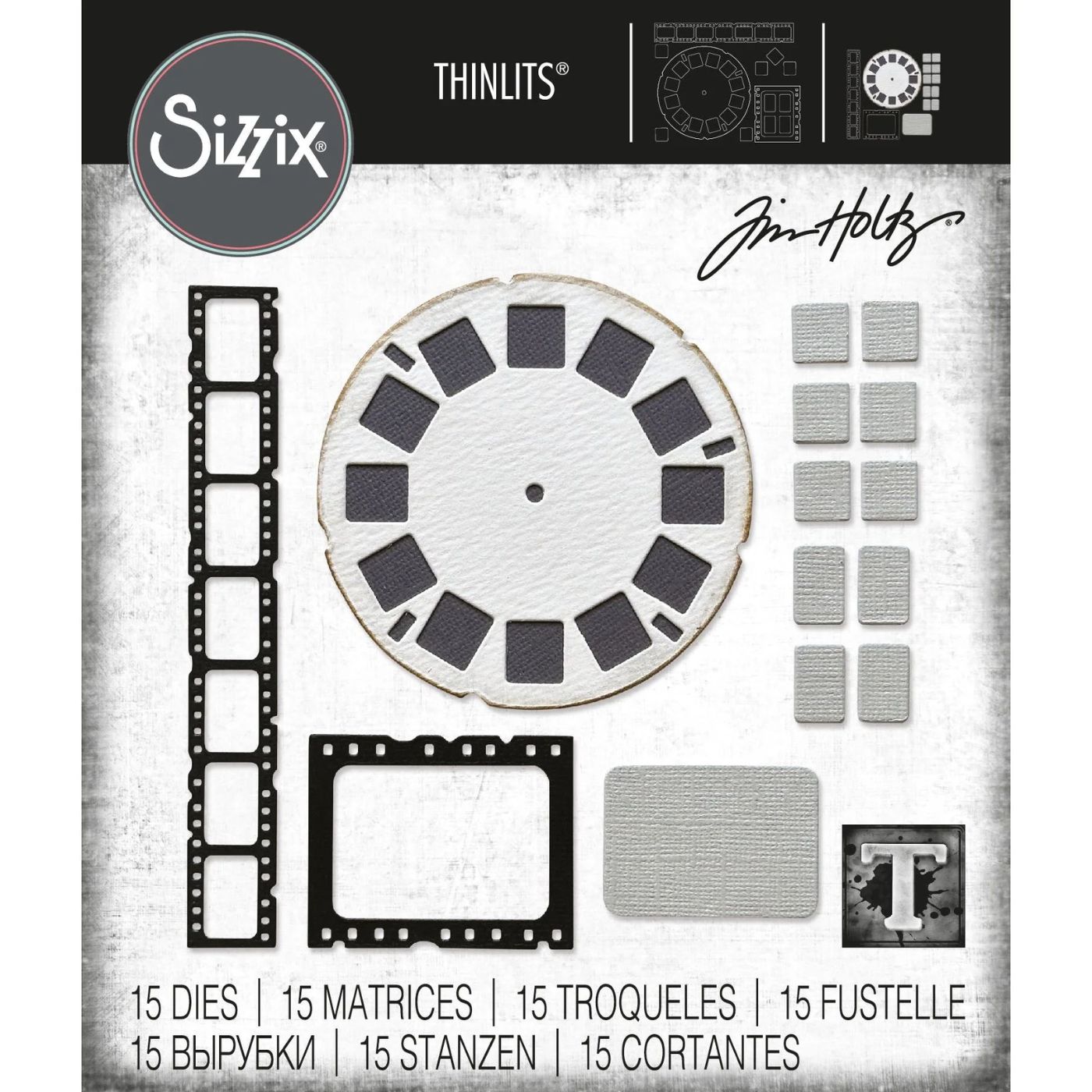 Troqueles Thinlits Película Fotográfica de Tim Holtz