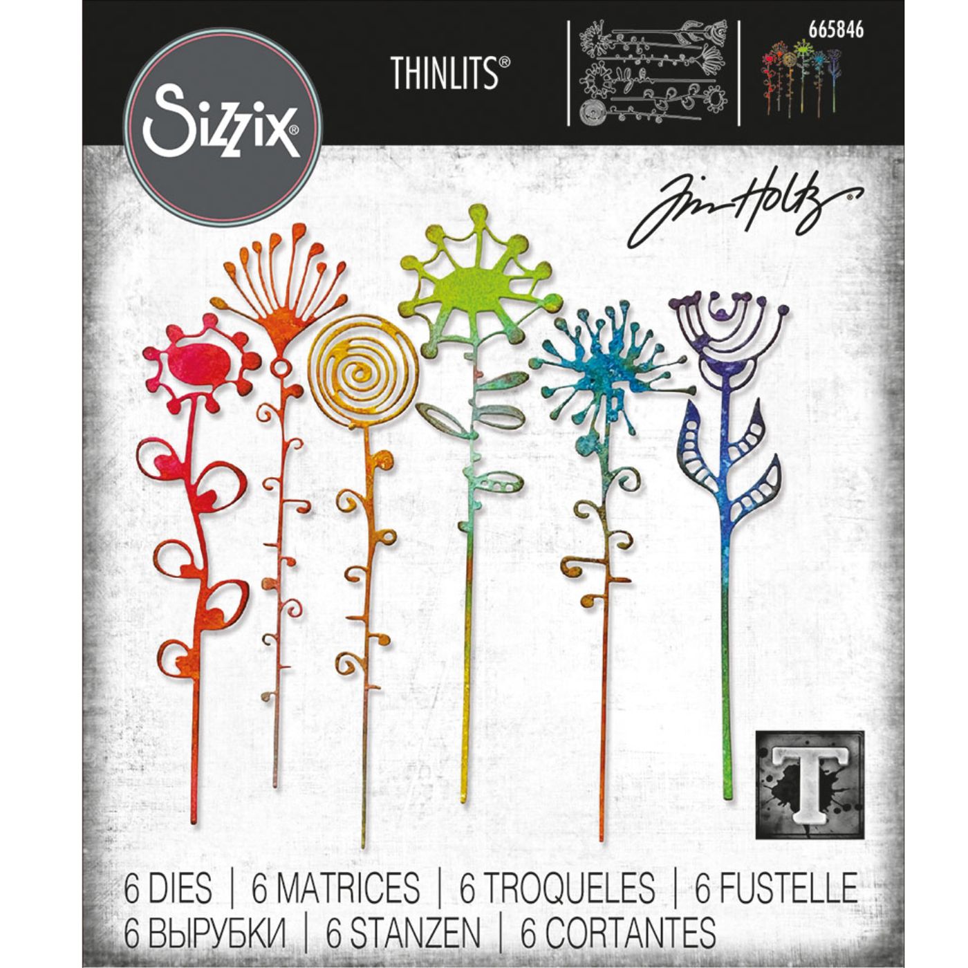 Troqueles Thinlits Tallos artísticos de Tim Holtz