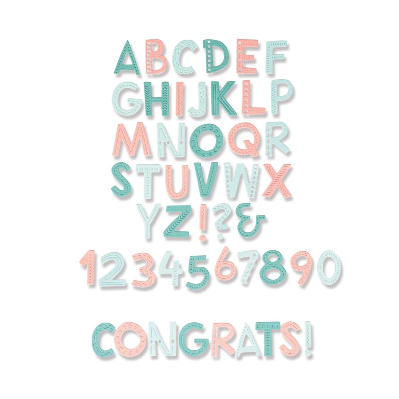 Troqueles Thinlits Alfabeto marcado - Mayúscula – Printy Store