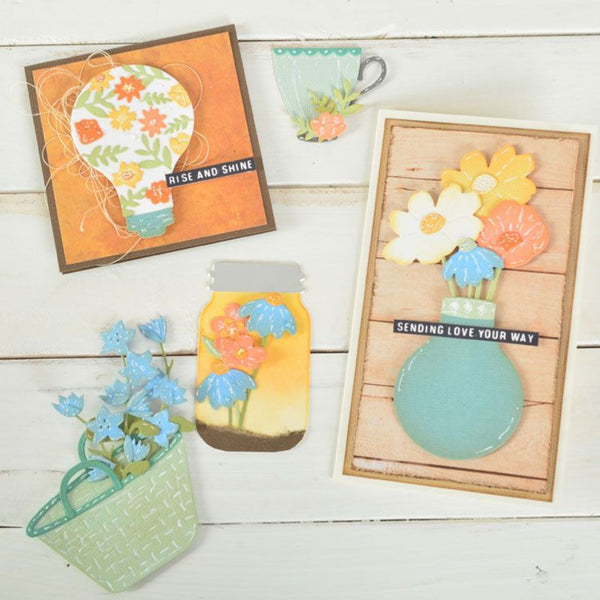 Troqueles Thinlits Vasos florales