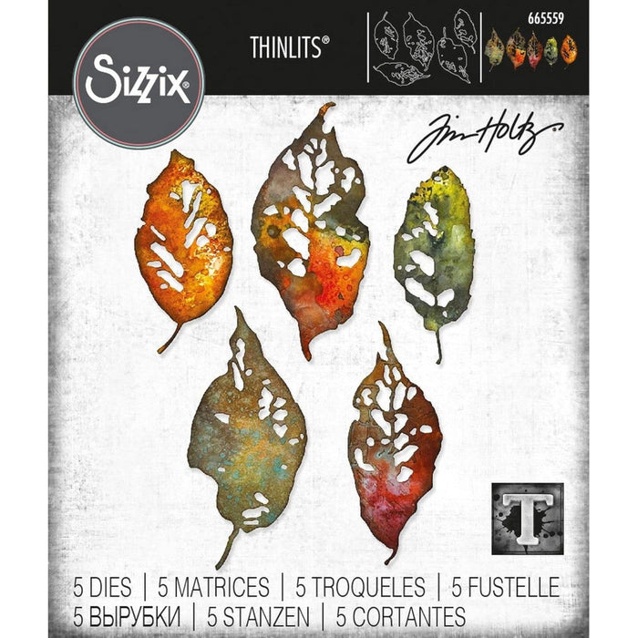 TROQUEL THINLITS FRAGMENTOS DE HOJAS DE TIM HOLTZ