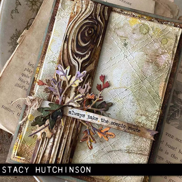 Troqueles Thinlits Colorize Woodgrain/Madera de Tim Holtz